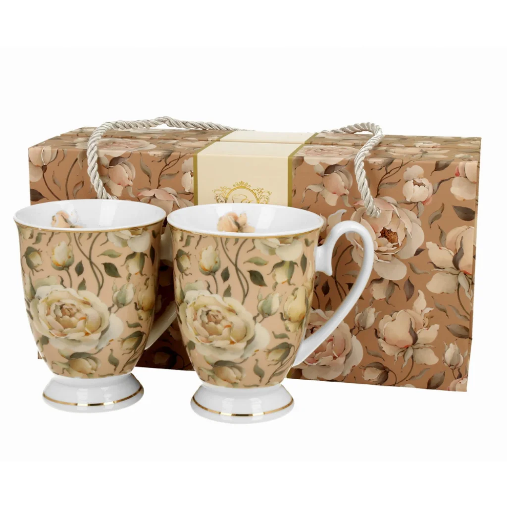 Комплект за чай English Roses Cream - подарък за жени | Neostyle.bg